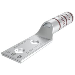 Burndy YAZV2C2TC14FX 2-Hole Compression Lug With Inspection Window ...