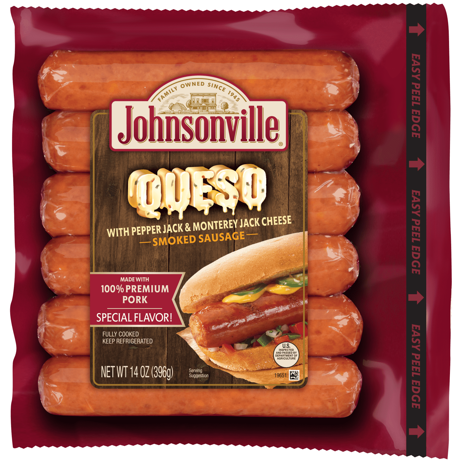 Queso Fully Cooked Sausage | Johnsonville