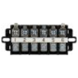 Bussmann (Eaton) KUH12B Eaton Bussmann KU Series Panel Mount Terminal Block Connector, 600V, 60A ...