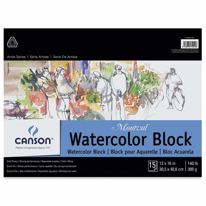 Canson Artist Series Montval Watercolor Block, Foldover Bind