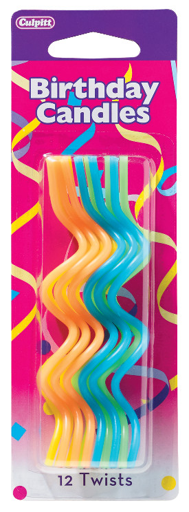 Neon Twist | Shaped Candles | DecoPac
