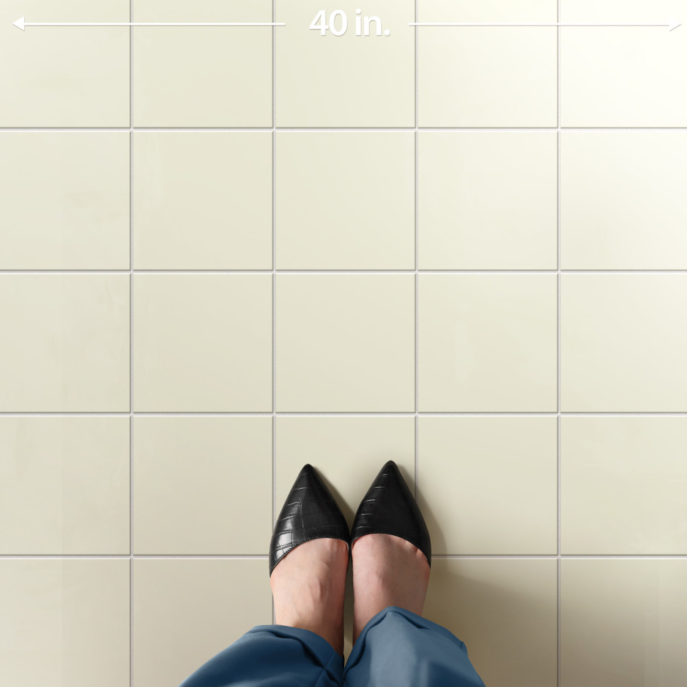 Monocolor Nacar 7-7/8 in. x 7-7/8 in. Ceramic Floor and Wall Tile ...