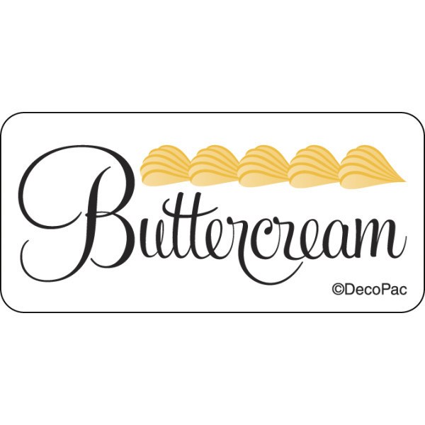 Buttercream Merchandising Label | DecoPac