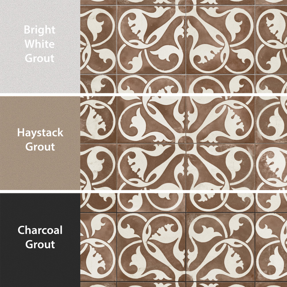 Sample - Kings Nouveau Ruby Ceramic Floor and Wall Tile | Merola Tile