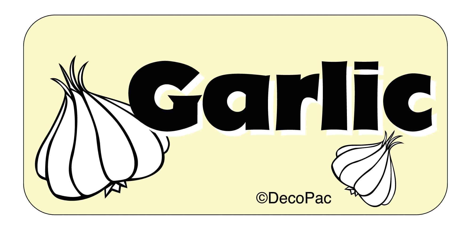 Garlic Label | DecoPac