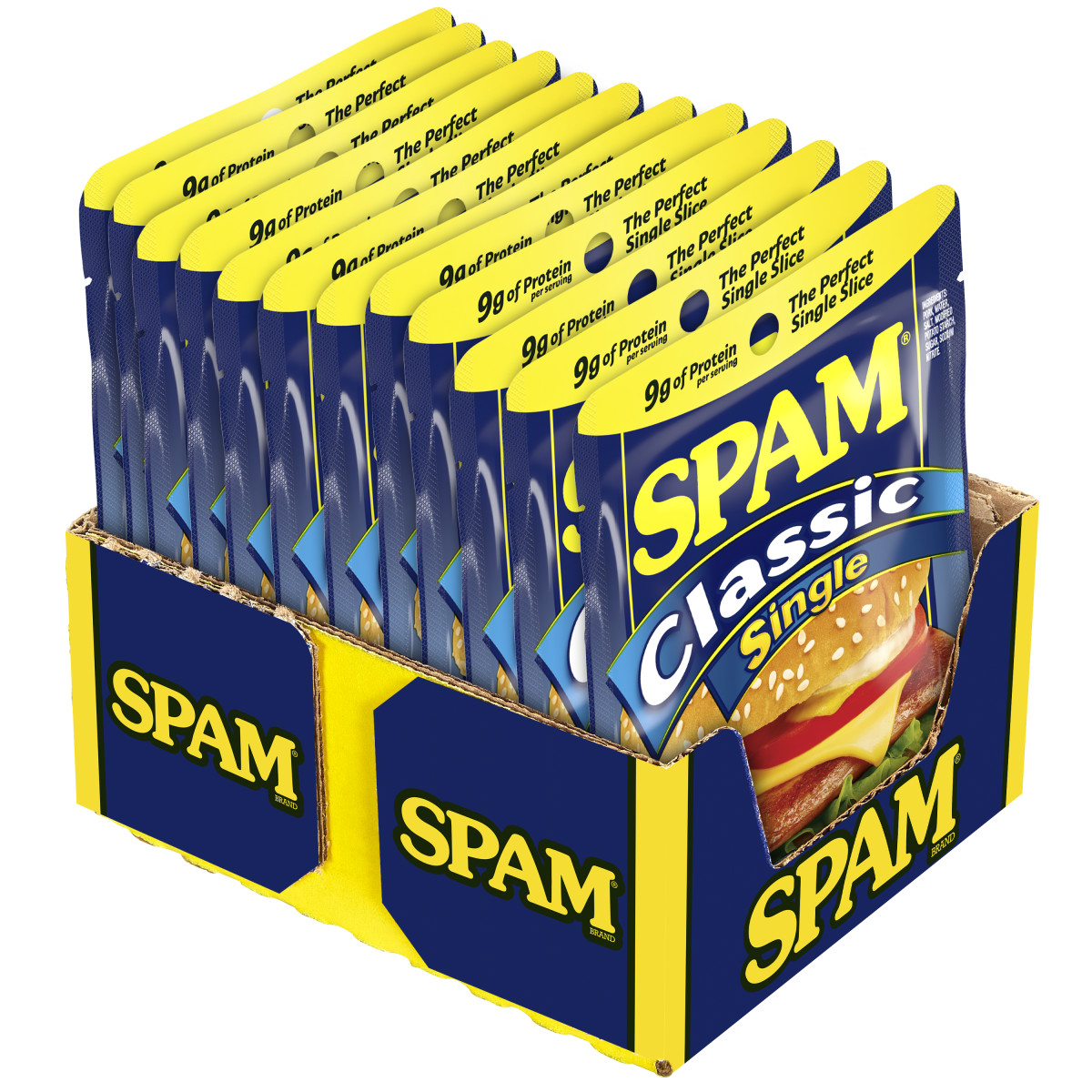 SPAM® Single Classic,12/2.5oz. • Hormel Product Code: #10031 • Hormel ...