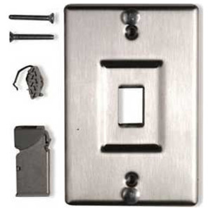 Siemon MX-WP-Z6-SS Wall Phone Faceplate, Stainless Steel, Wall Mount, 1 ...
