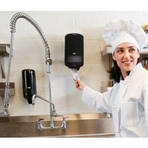 Tork, M1 Mini Elevation, Center Pull Towel Dispenser, Black | Dispensers