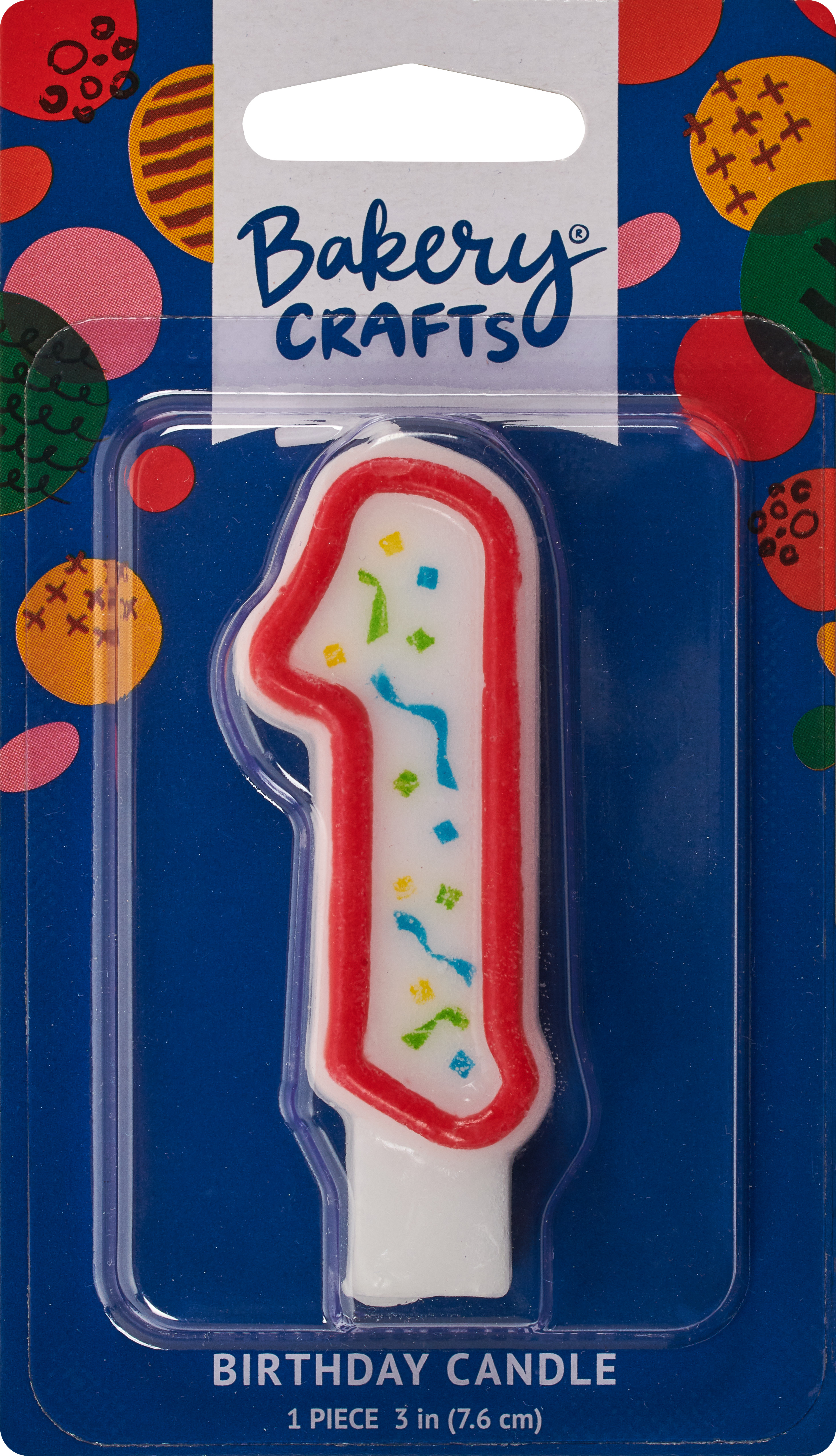 1 Party Red | Numeral Candles | DecoPac