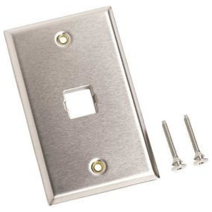 CommScope Systimax 760117572 M10LWSP 1-Port Single Gang Stainless Steel ...