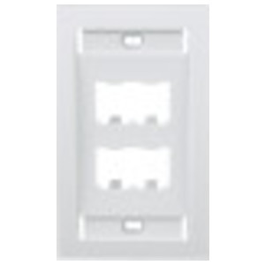 Panduit CFPE4WHY Mini-Com® Executive Series Faceplate, 1-Gang, 4-Port ...