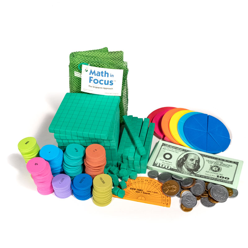 Math in Focus: Singapore Math Individual Student Manipulatives Kit ...