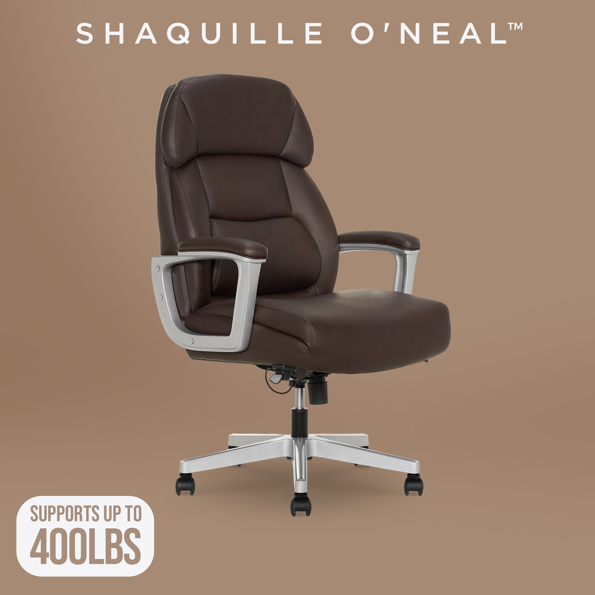 Shaquille O'Neal Rion Ergonomic Heavy-Duty Office Chair, PureSoft ...