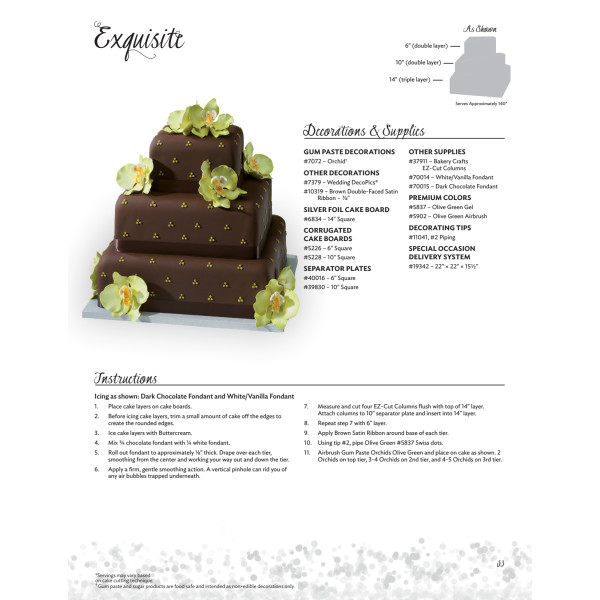 Exquisite Stacked Wedding Cake Decorating Instructions | DecoPac