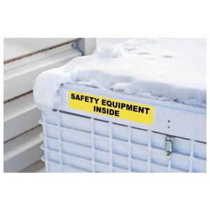 Brady M6C-500-439-YL Multi-Purpose Vinyl Labels 0.5 In W X 50 Ft L ...