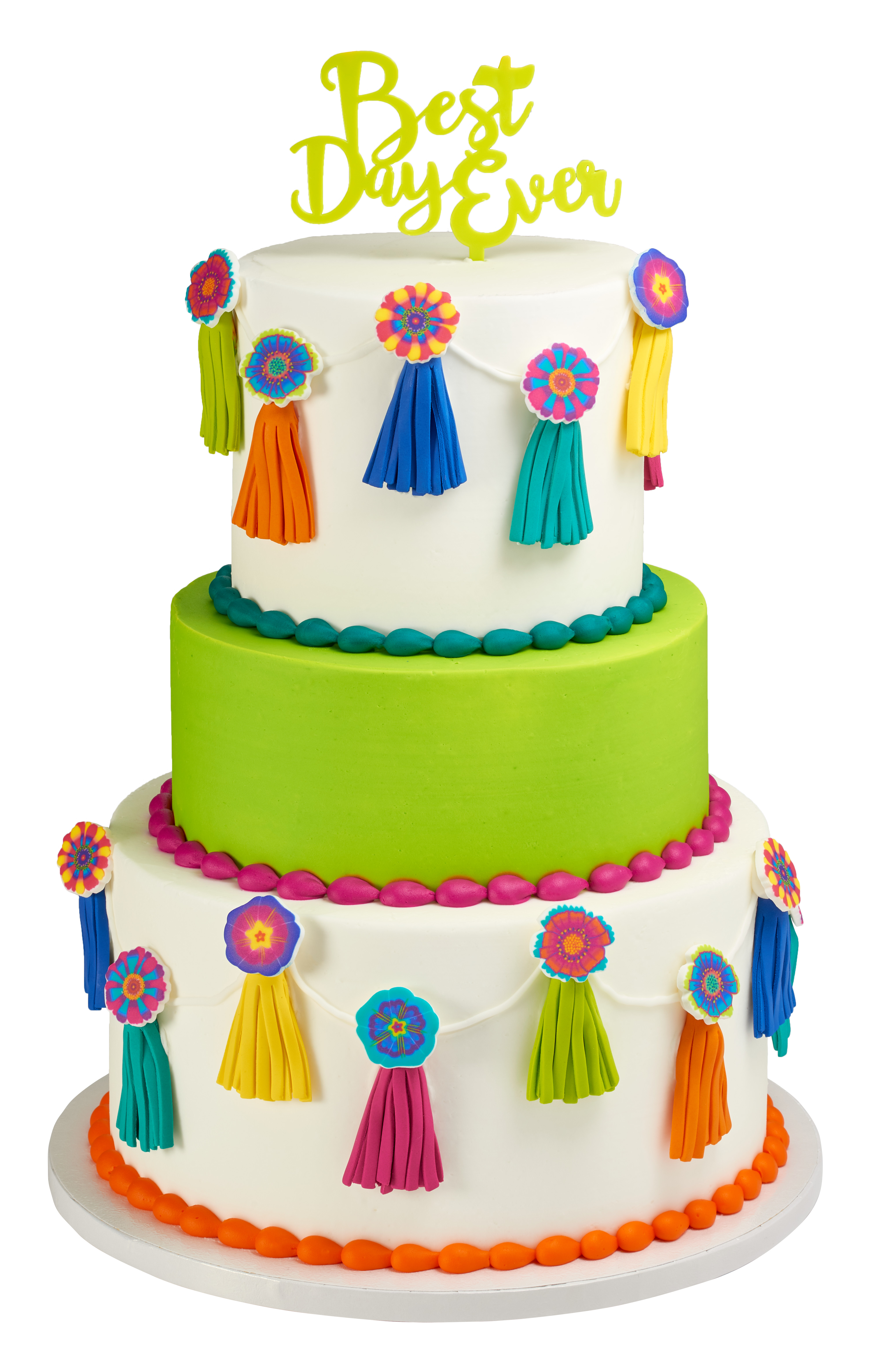 Color Pop Flowers | Sweet Décor® Printed Edible Decorations | DecoPac