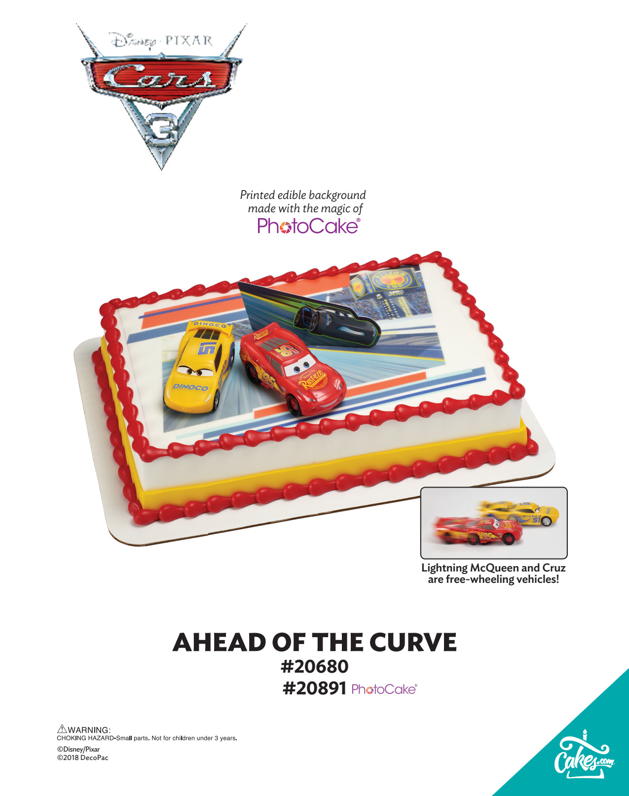 Cars 3 Ahead Of The Curve Bgo Tmoc Page | DecoPac