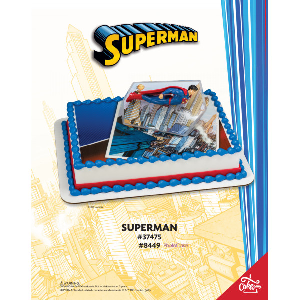 Superman Photocake Decoset Background Tmoc Page | DecoPac