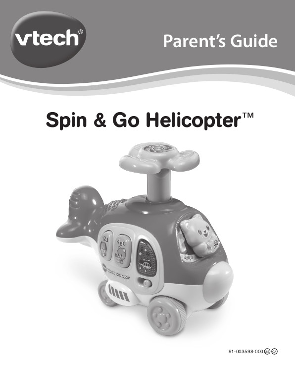 VTech Spin and Go Helicopter, Encourages Crawling, Great Toy for Baby ...