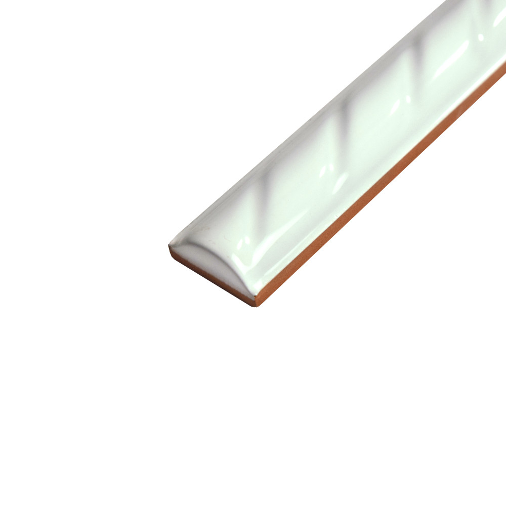 White Rope Pencil 1 in. x 9-3/4 in. Ceramic Wall Trim – Merola Tile