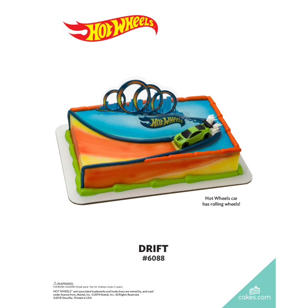 Hot Wheels Drift Decoset Cake Decoratig Instructions | DecoPac