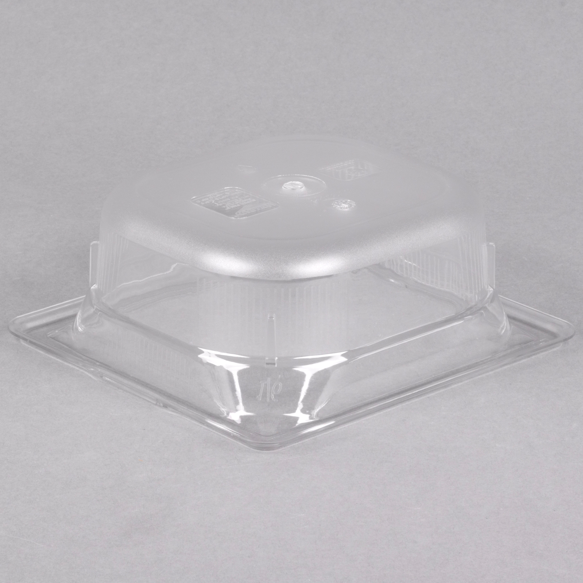 Sixth-size 2 ½-inch-deep Super Pan® clear low-temperature plastic pan