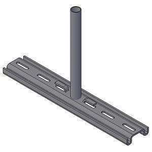 WBT CENTER SUPT 18 Cable Tray Fitting, Center Support, Steel, 18 In, 17 ...