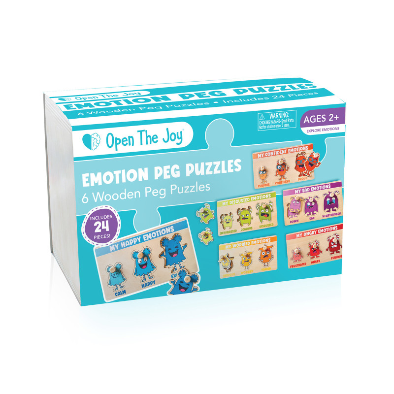 Open the Joy My Emotion Levels Peg Puzzles - Knowledge Tree