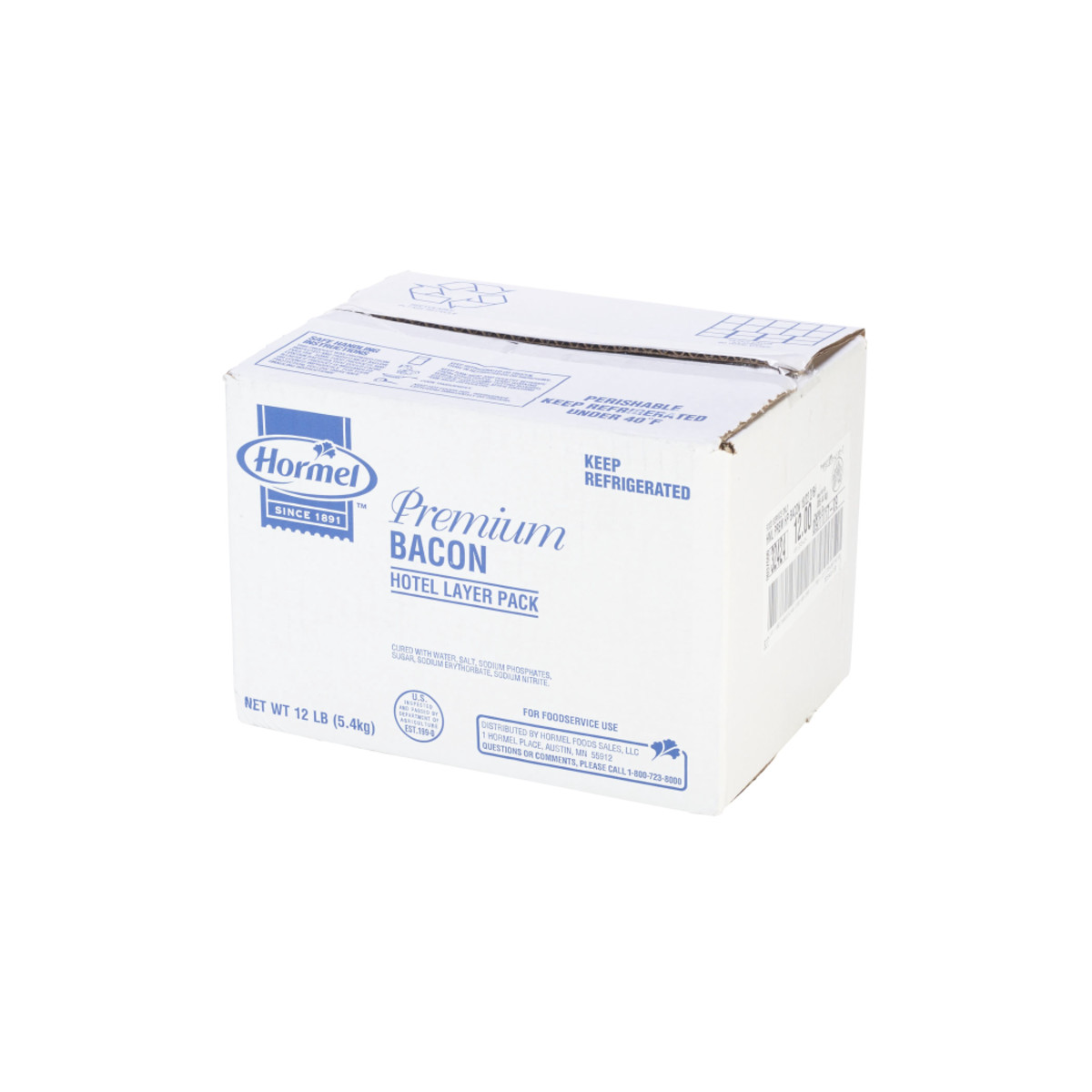 HORMEL® Bacon, Hotel Layer, 18/22 style, 2/6 lb • Hormel Product Code ...
