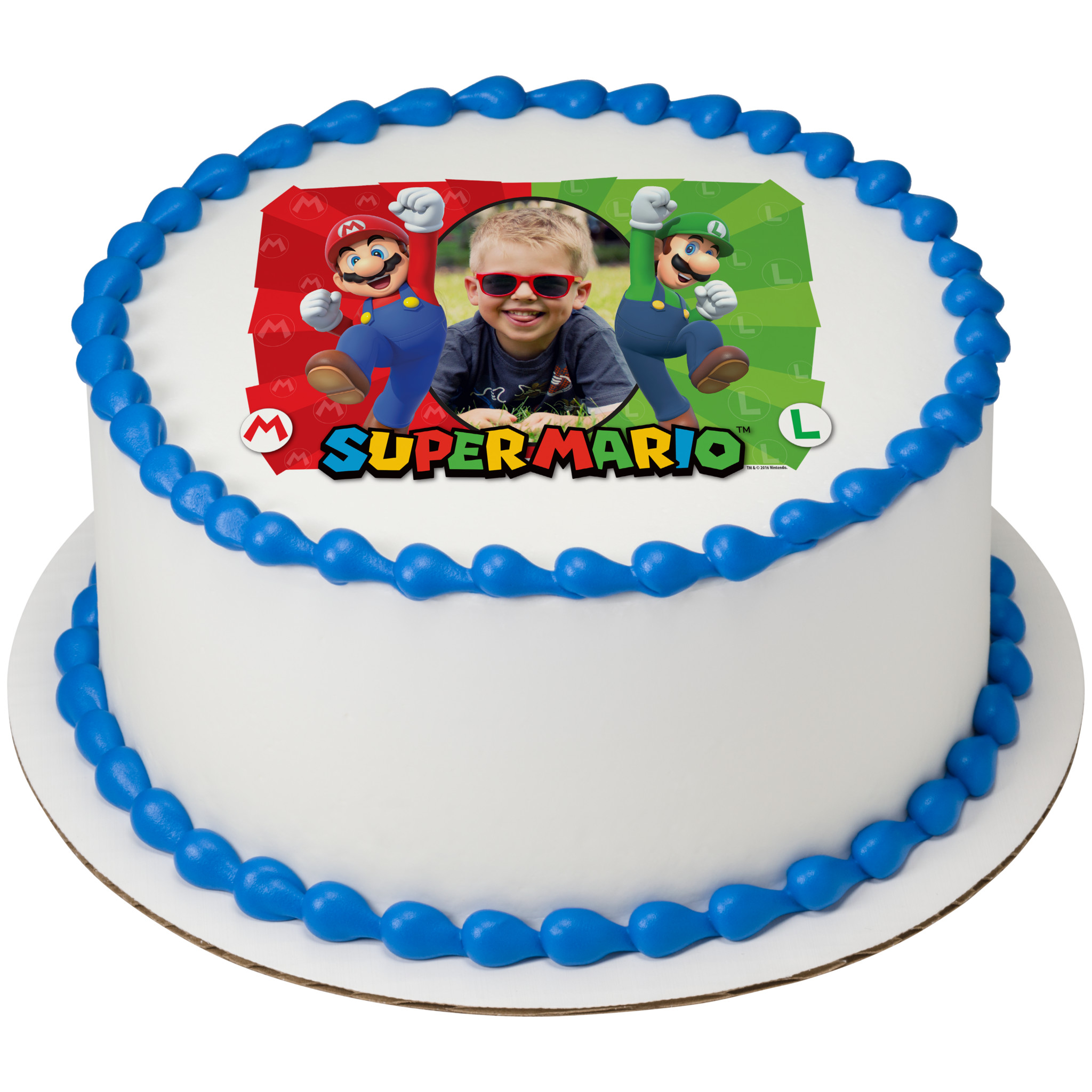 Super Mario Here We Go Photocake Frame | DecoPac