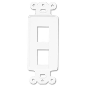 Siemon MX-D2Z-80 Max Mounting Frame MAX, 2 Port, Faceplate, Light Ivory ...