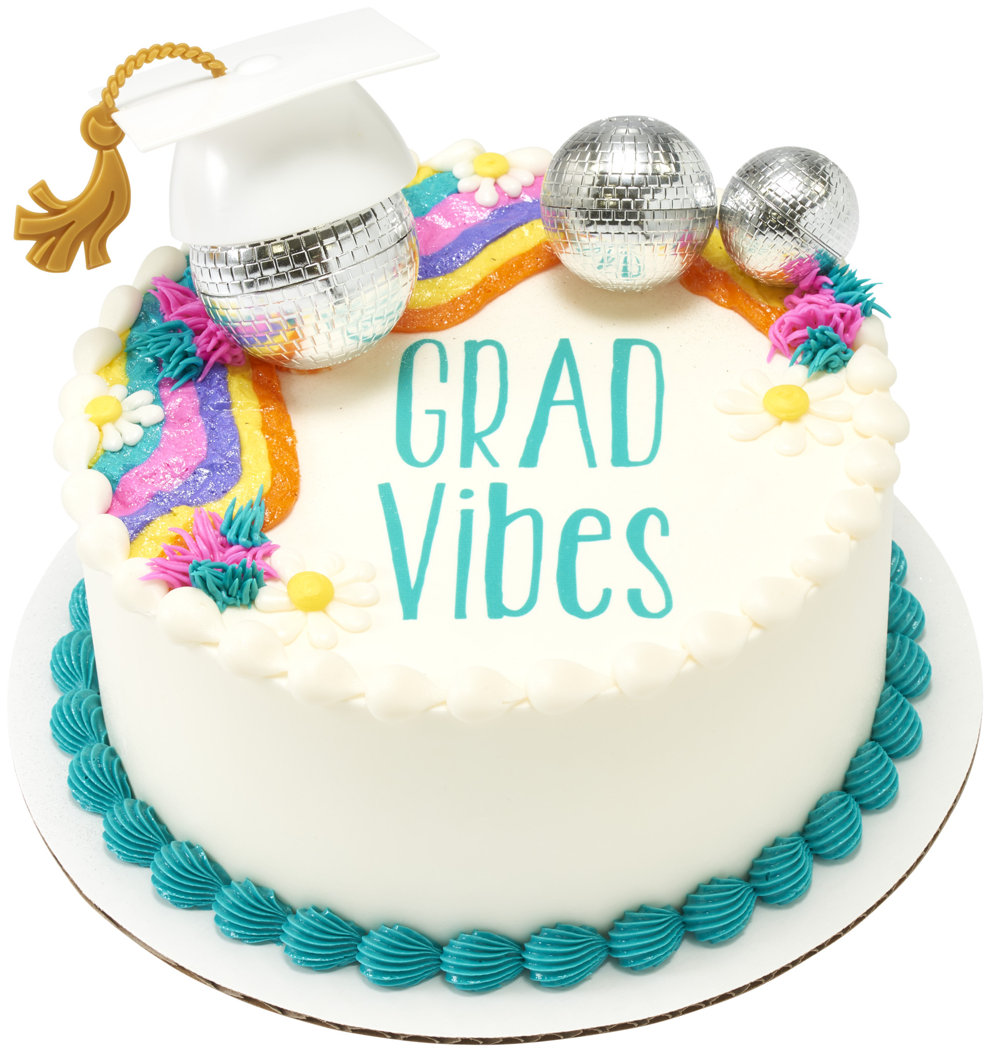 White Grad Cap With Tassel | DecoPac