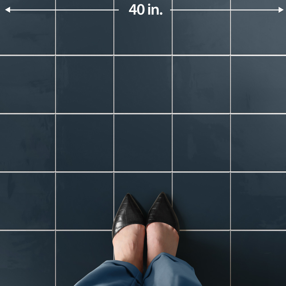 Monocolor Premium Noche 7-7/8 in. x 7-7/8 in. Ceramic Floor and Wall ...