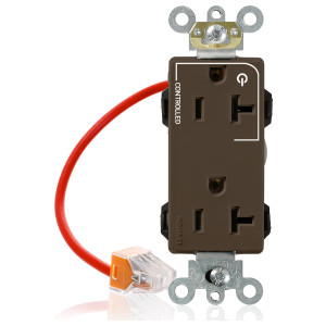 Leviton M1636-1C Lev-Lok Decora Plus Duplex Receptacle Outlet, Heavy ...