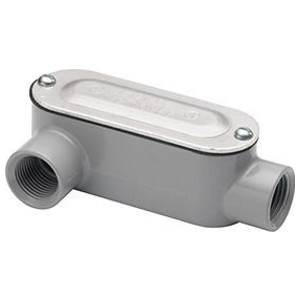 Bridgeport Fittings LR-46CG Aluminum Type LR Threaded Conduit Body With ...