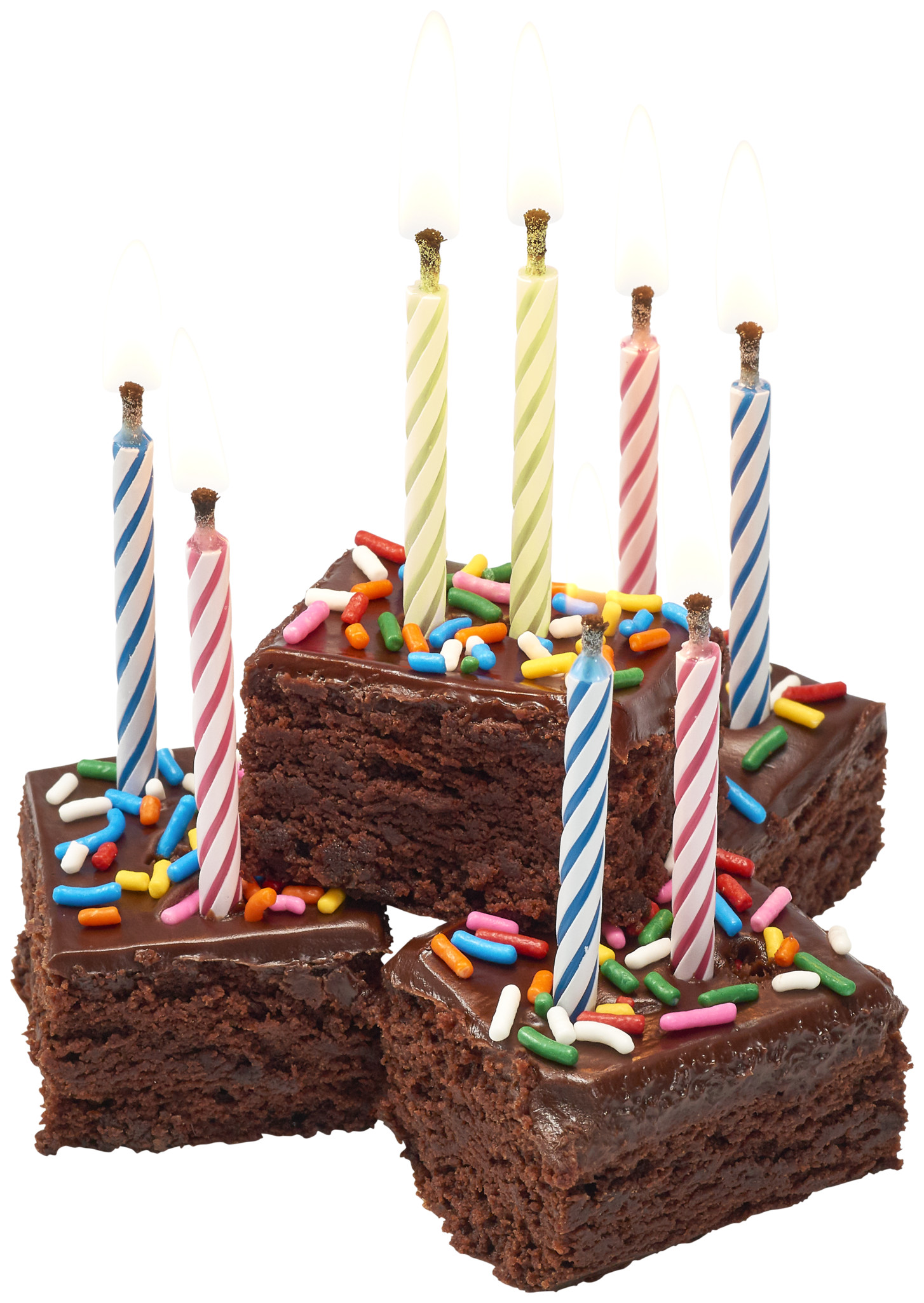 24 Multi Color Spiral Candles | DecoPac