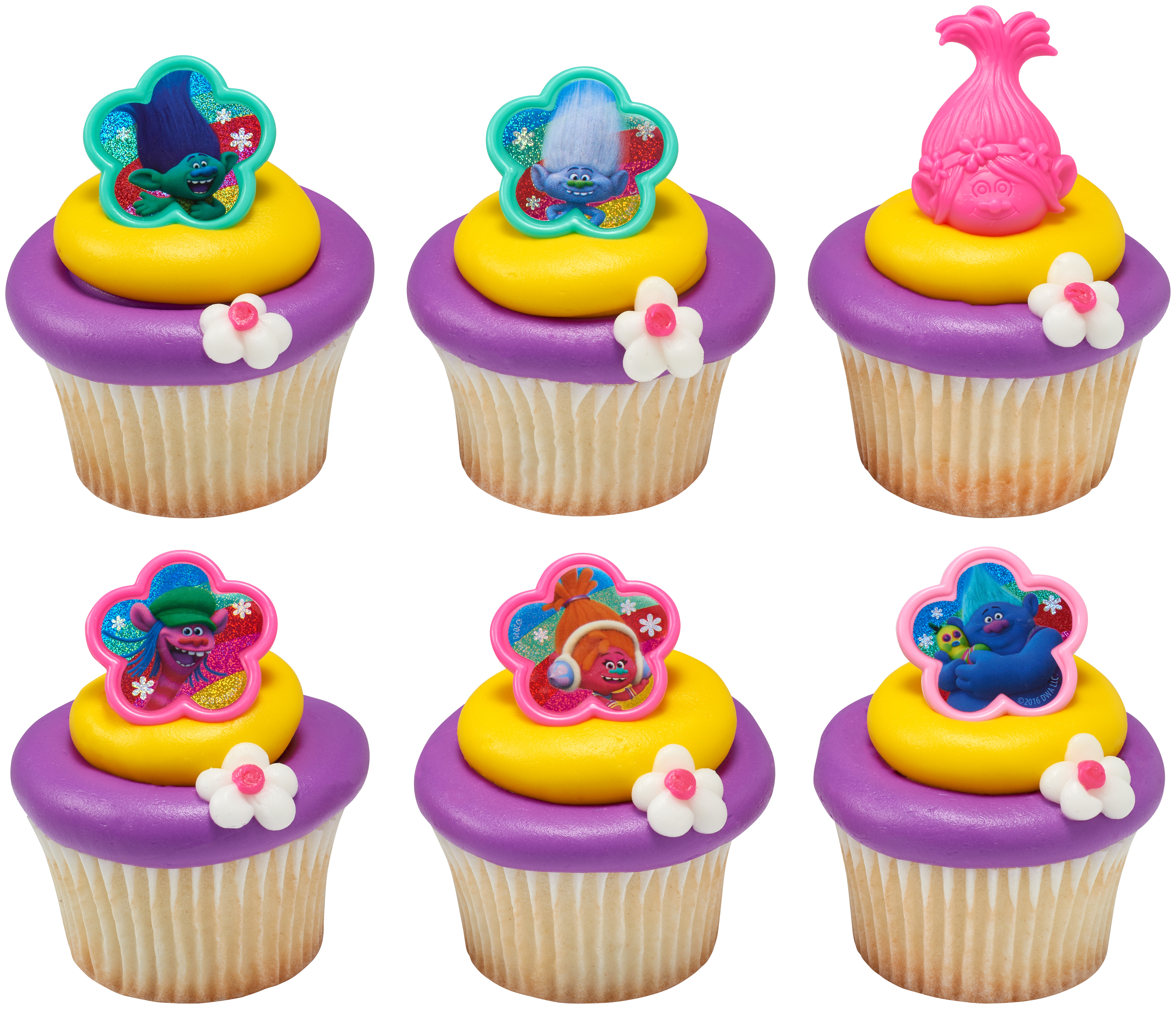 DreamWorks Trolls True Colors | Cupcake Rings | DecoPac