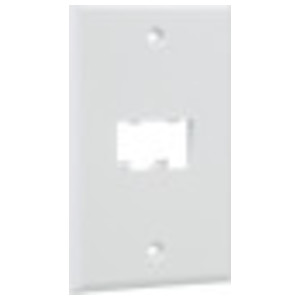 Panduit CFP2WH Mini-Com® Classic Series, 1 Gang, Vertical Faceplate, 2 ...