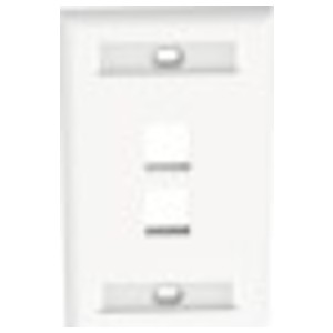 Panduit NK2FWHY NetKey® 1-Gang, Flush Mount Vertical Faceplate, 2-Port ...