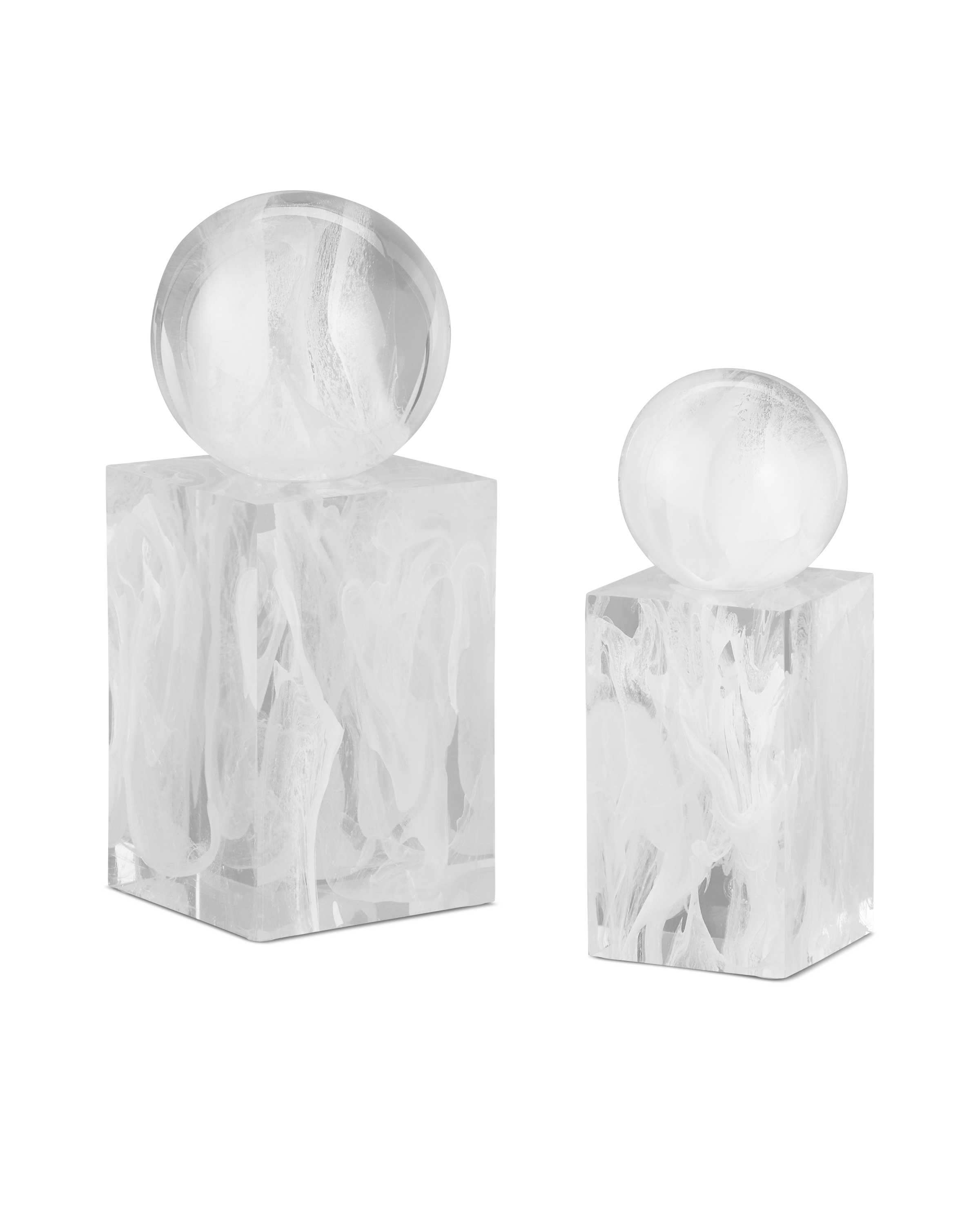 Nova White Objects Set of 2