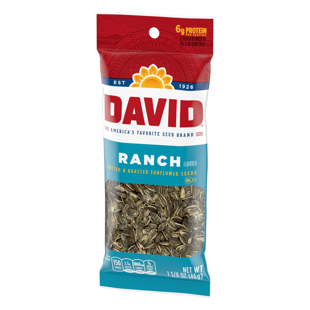 DAVID Ranch Sunflower Seeds - 1.625oz | Conagra Foodservice