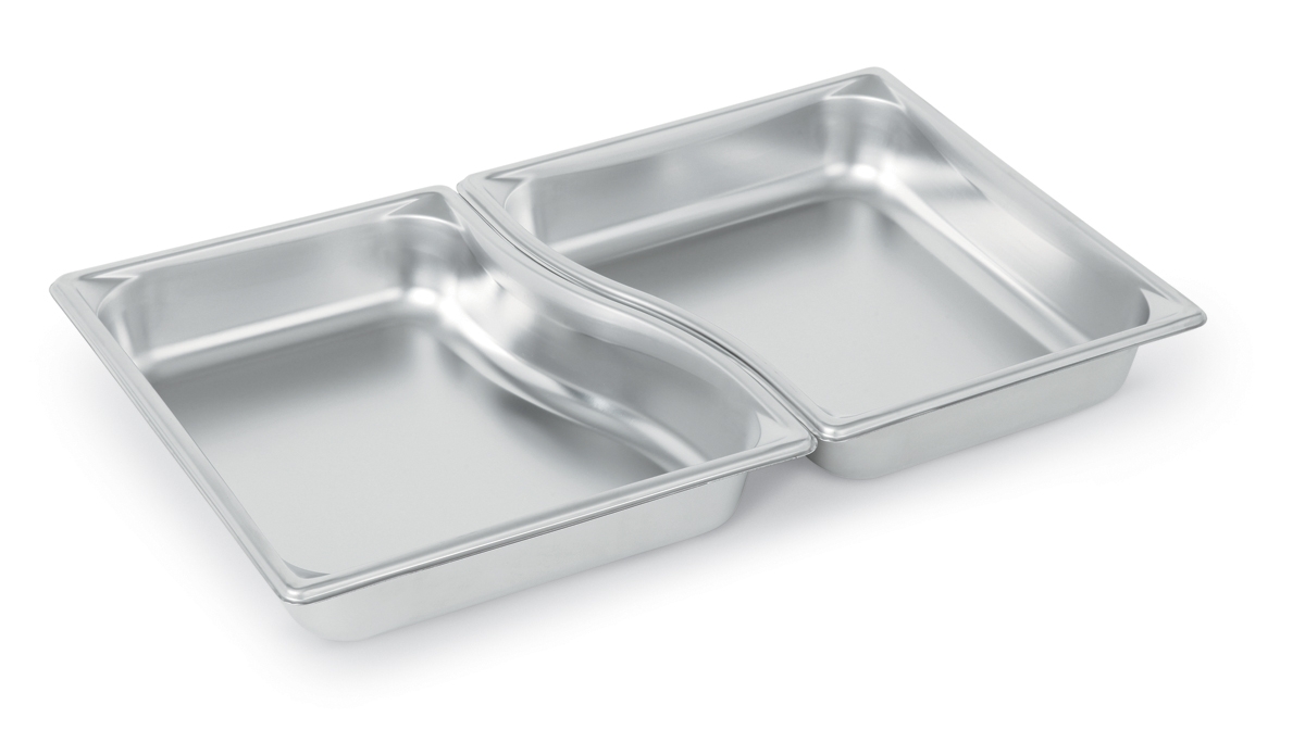 Full-size 2 ½-inch-deep Super Pan® stainless steel super shape short ...