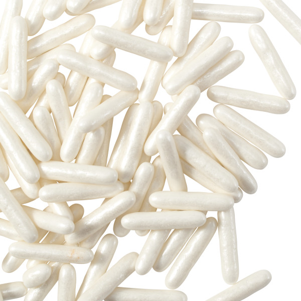 White Pearl Shimmer Rods | DecoPac