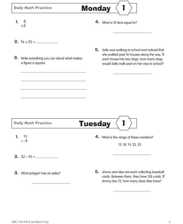 Daily Math Practice Grade 4