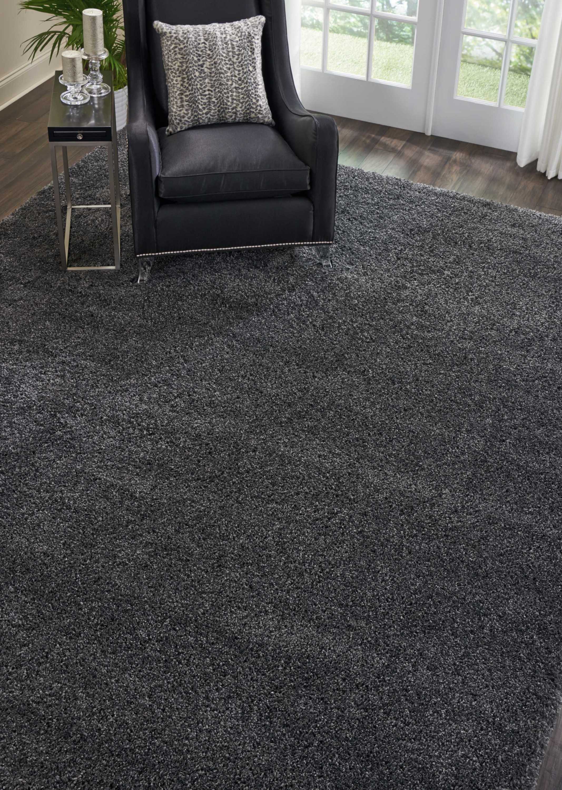 Nourison Malibu Shag MSG01 Dark Grey Rug