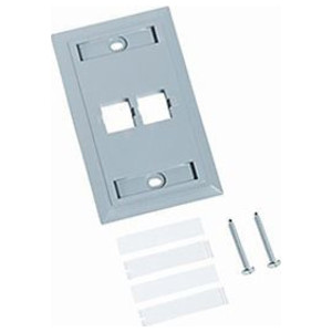 CommScope Systimax 108168451 Two Port L-Type Flush Mount Faceplate ...