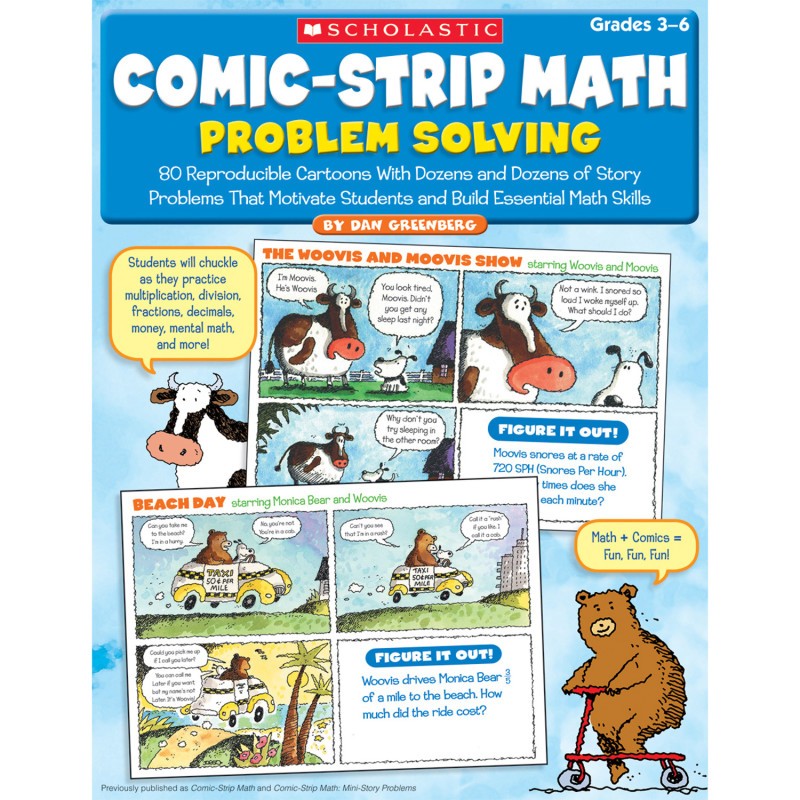 Scholastic Teaching Solutions Comic-Strip Math: Problem Solving Book ...