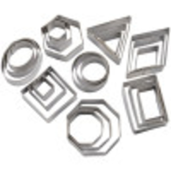 Geometric Shapes Cutters 24 Piece Set | DecoPac