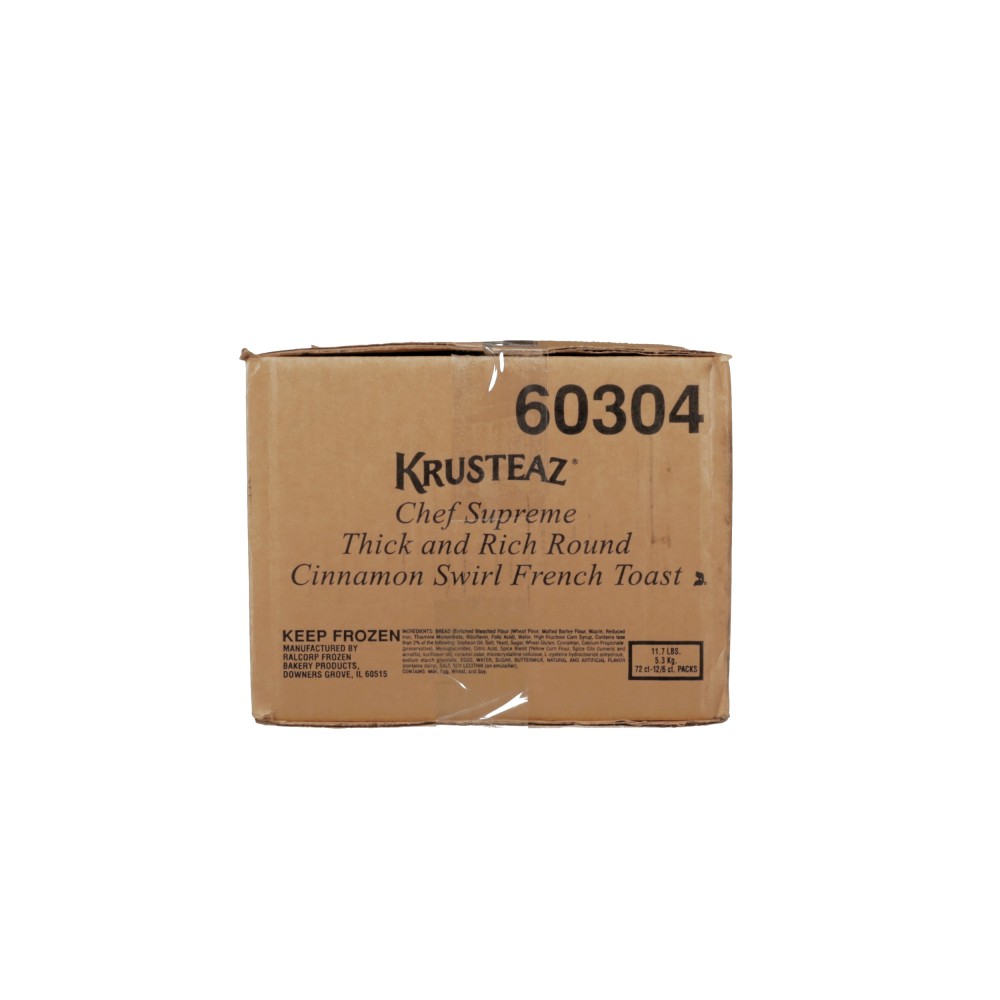 Krusteaz Cinnamon Swirl Round French Toast - 2.6 oz / 12/6 CT | Conagra ...