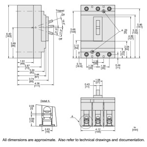 Square D (Schneider Electric) HRA36060U31X Circuit Breaker, PowerPacT H ...